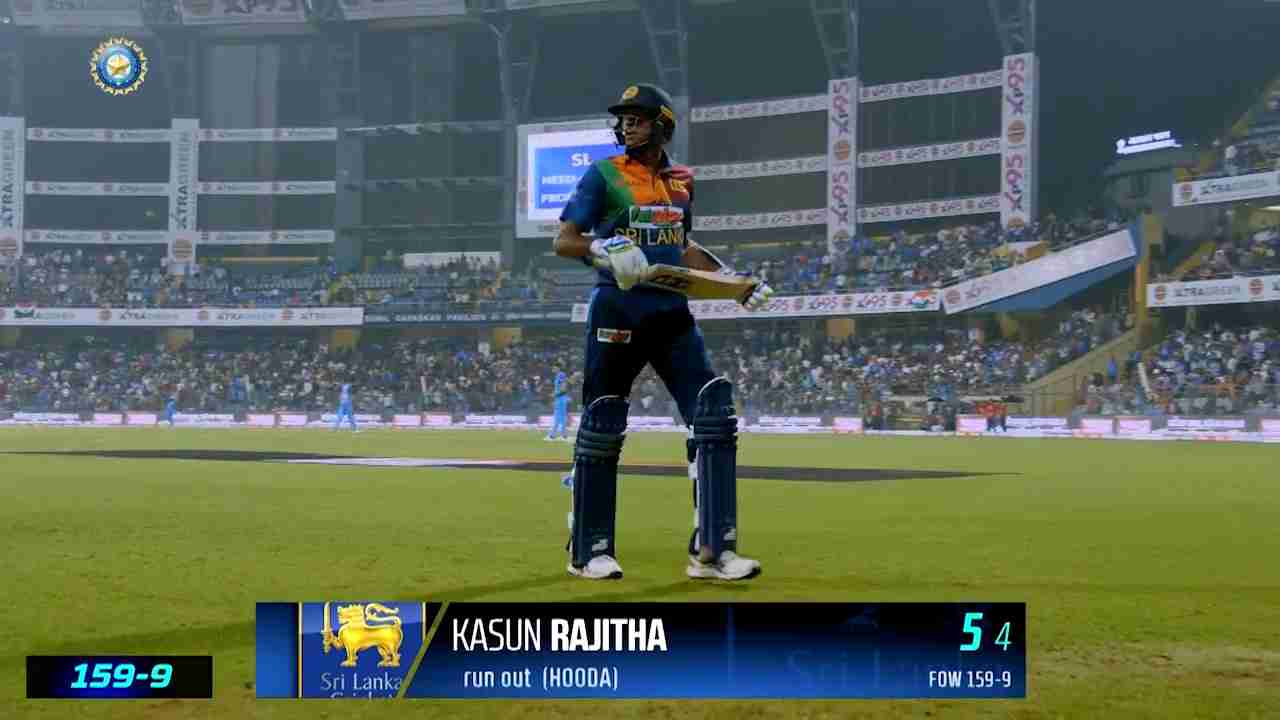 IND vs SL 2023, 1ST T20I: Kasun Rajitha Wicket | BCCI.tv
