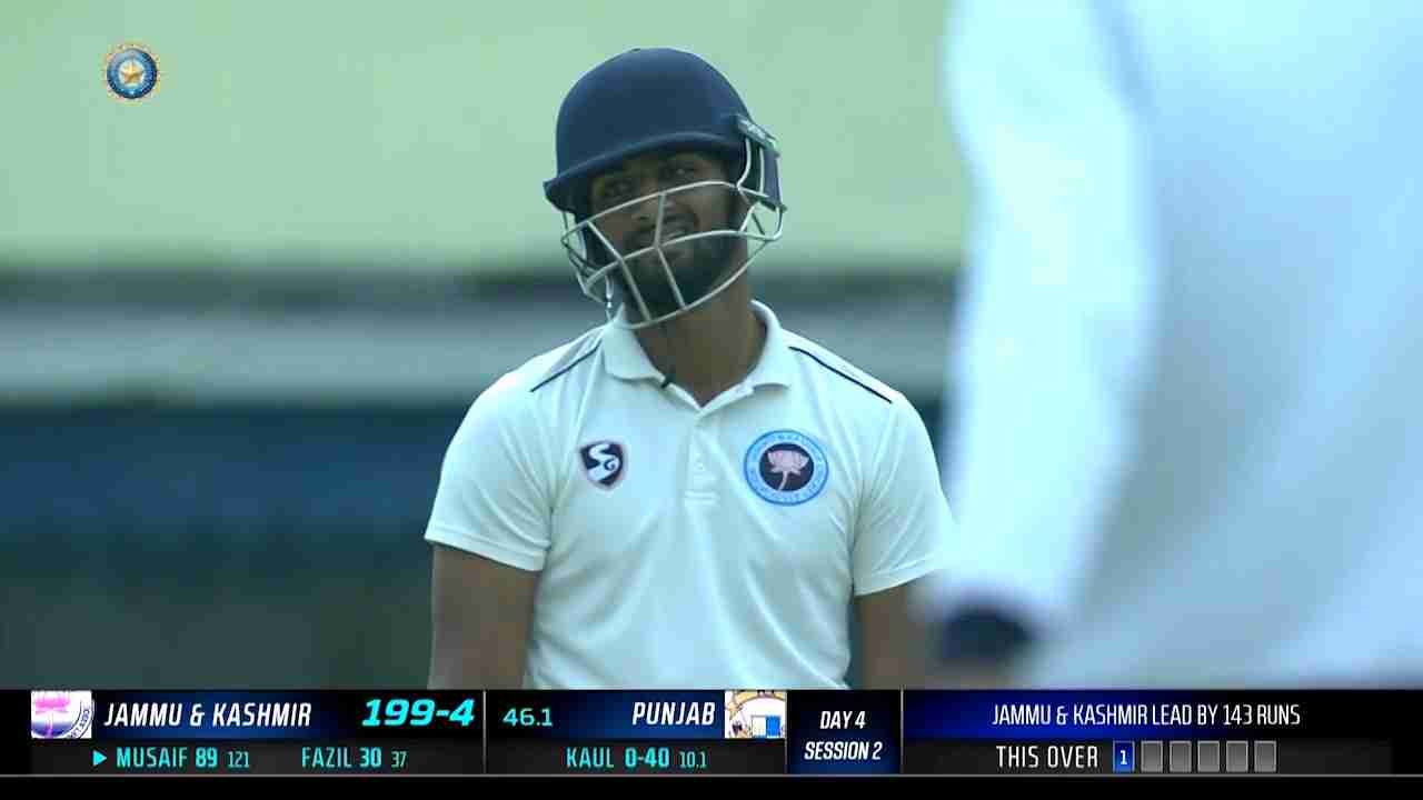 Ranji Trophy 2022/23: Musaif Ajaz stroke-filled 89(122) for Jammu and ...