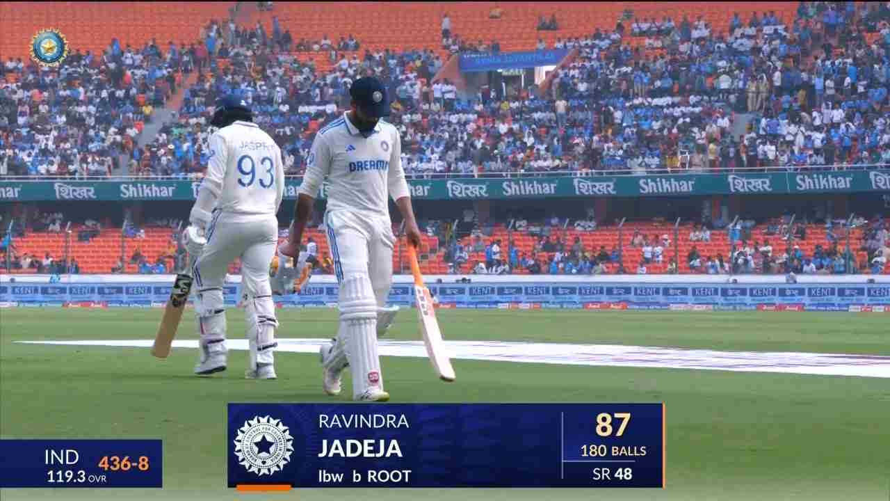 IND vs ENG 2024, 1ST Test: Ravindra Jadeja Wicket IND vs ENG 2024, 1ST Test: Ravindra Jadeja Wicket