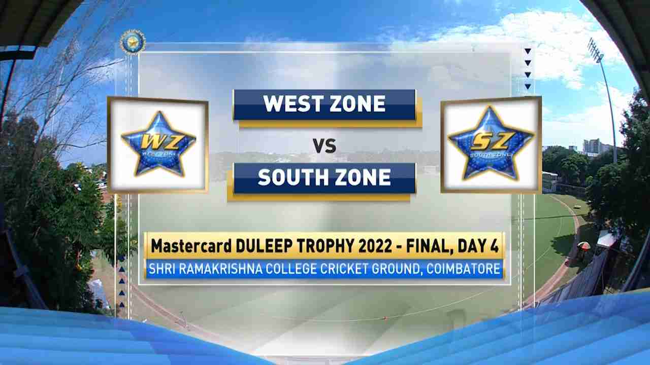 Duleep Trophy 2022 Final, West Zone v South Zone, Day 4: Match ...