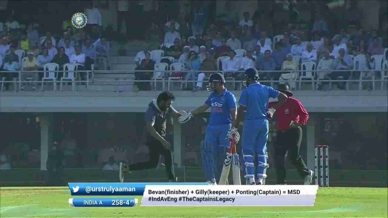Watch Out! There is a Dhoni devotee on field | BCCI.tv