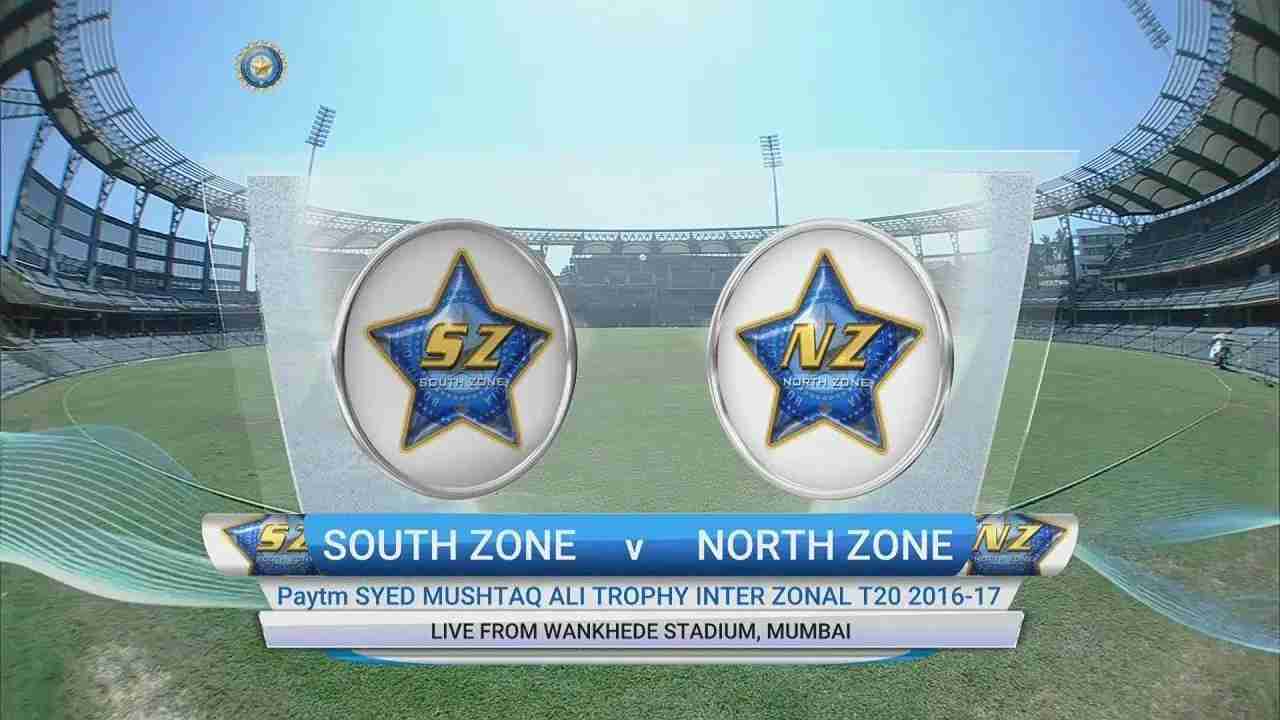 T20 Zonal League, 2016-17 : South Zone vs North Zone – Highlights | BCCI.tv